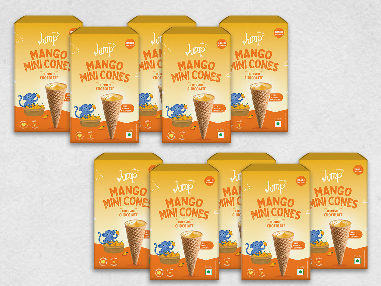 MINI CONES: 10 MANGO BOXES (BOX OF 10) – makethejump