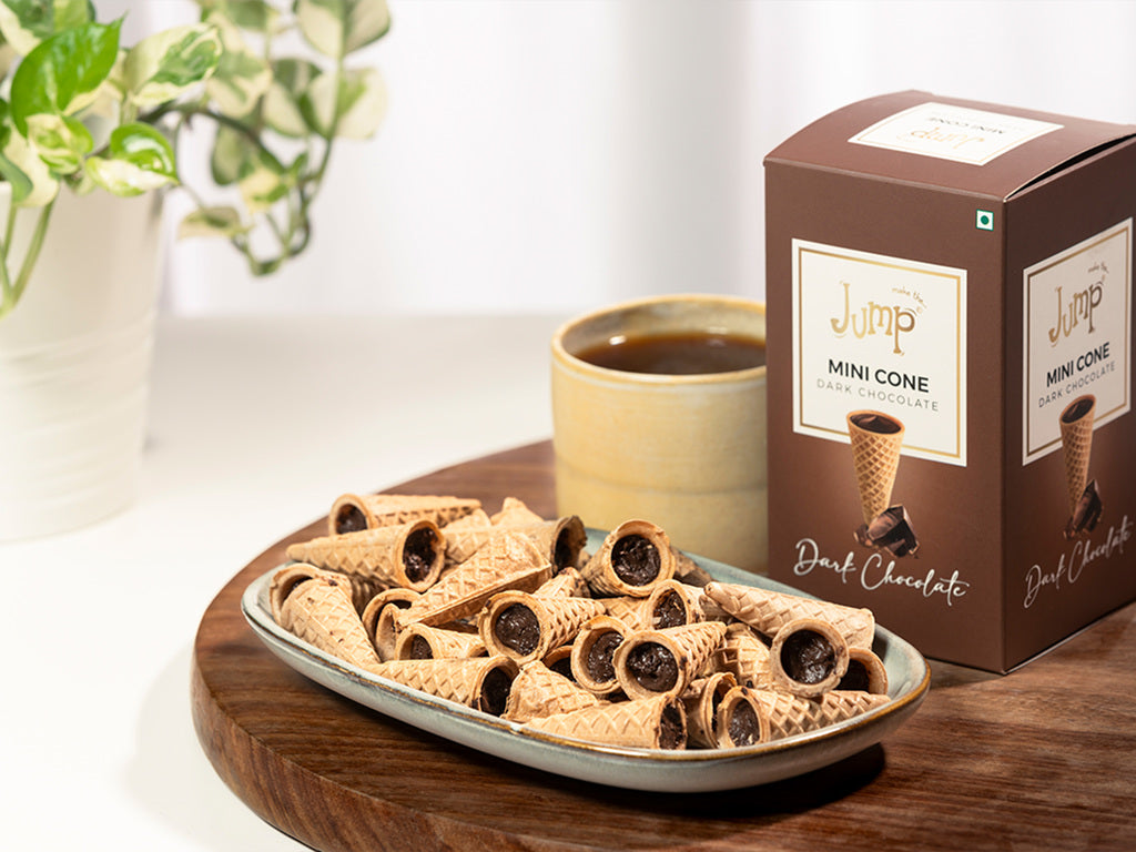 MINI CONES: DARK CHOCOLATE ( BOX OF 3 ) – makethejump